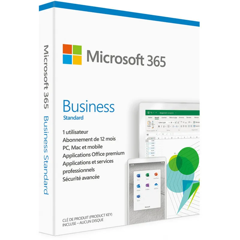 Microsoft 365 Business Standard Français – 1 an – 5 PC ou MAC pour 1 ...